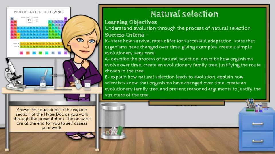 Natural selection Distance learning | Teaching Resources
