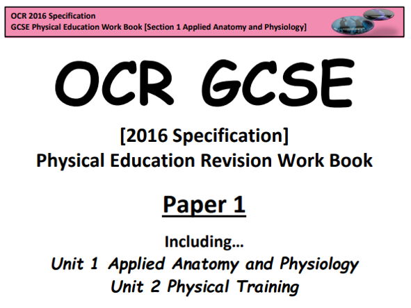 GCSE PE [OCR] – Paper 1 & 2 – Year 11 Examination Revision | Teaching ...