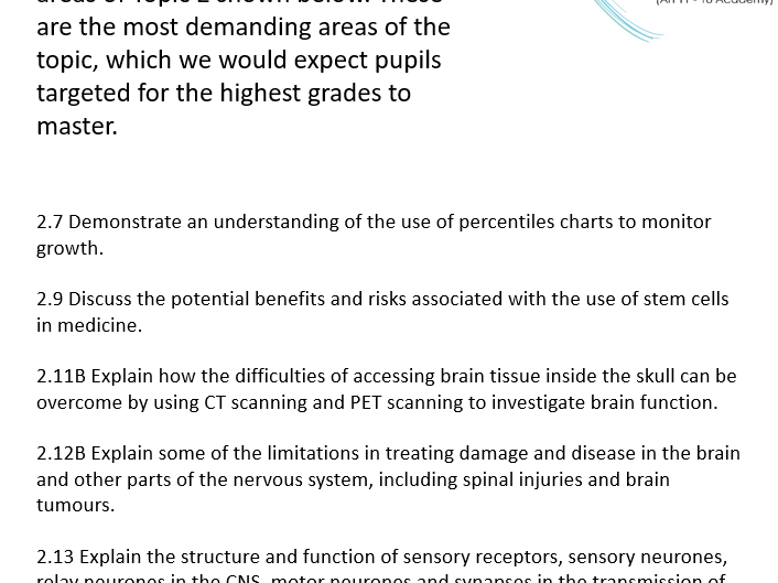 Edexcel CB2 SB2 High Prior Attainer Homework Booklet - GCSE Biology ...