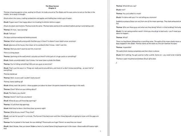 Secondary English Resources: Fiction Activities for KS3, KS4, GCSE | Tes