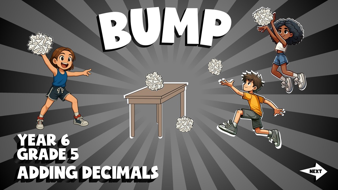 Adding Decimals BUMP Maths Game | No-Prep Year 6 Review Activity ...