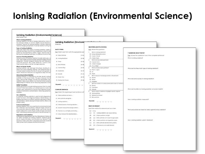 Ionising Radiation (Environmental Science) | Teaching Resources