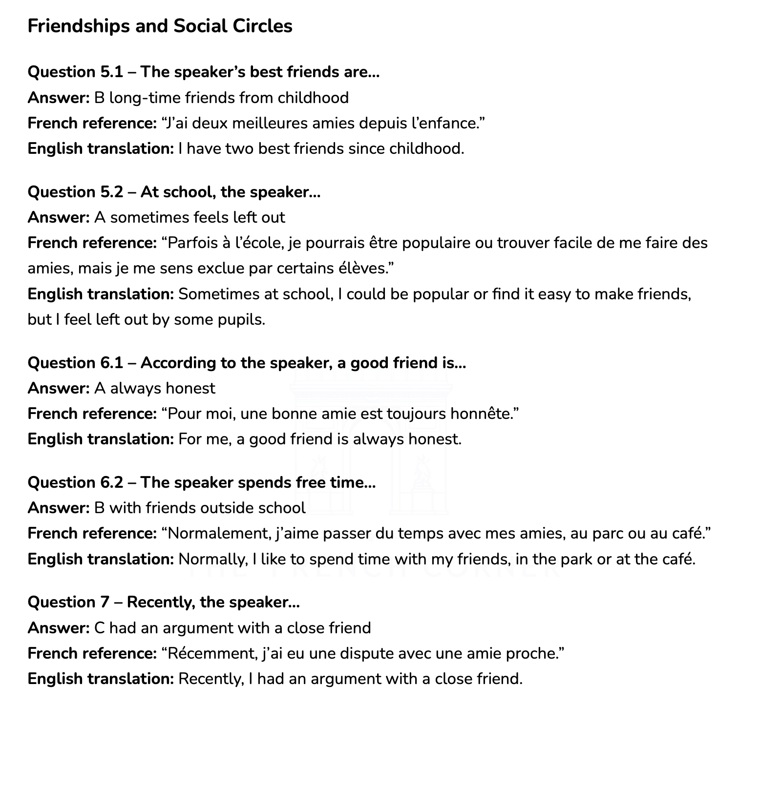 2026 AQA GCSE French Higher Listening – 1.1 Identity & Relationships ...