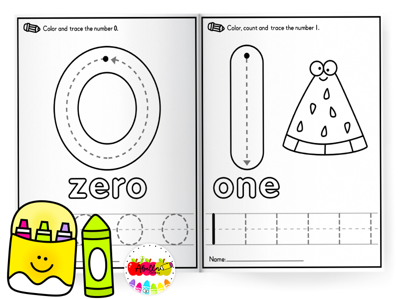 Preschool Numbers 1-10 Writing Practice | Kindergarten Morning Work ...