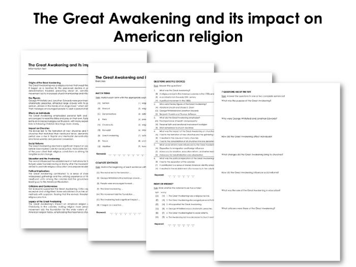 The Great Awakening and its impact on American religion | Teaching ...