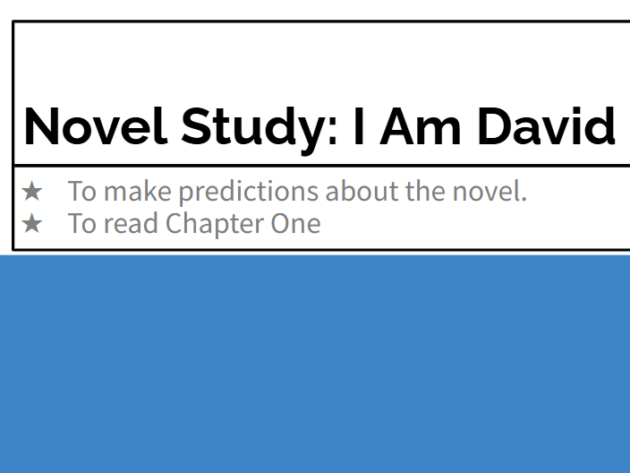 I Am David Novel Bundle: 8+ lessons | Teaching Resources