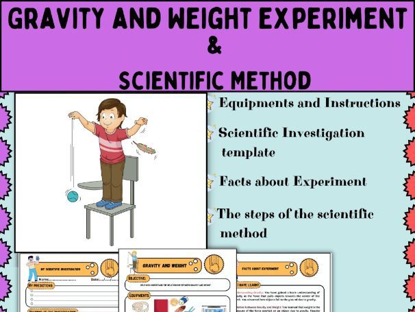 Gravity and Weight Experiment : STEM activities and Scientific Method ...