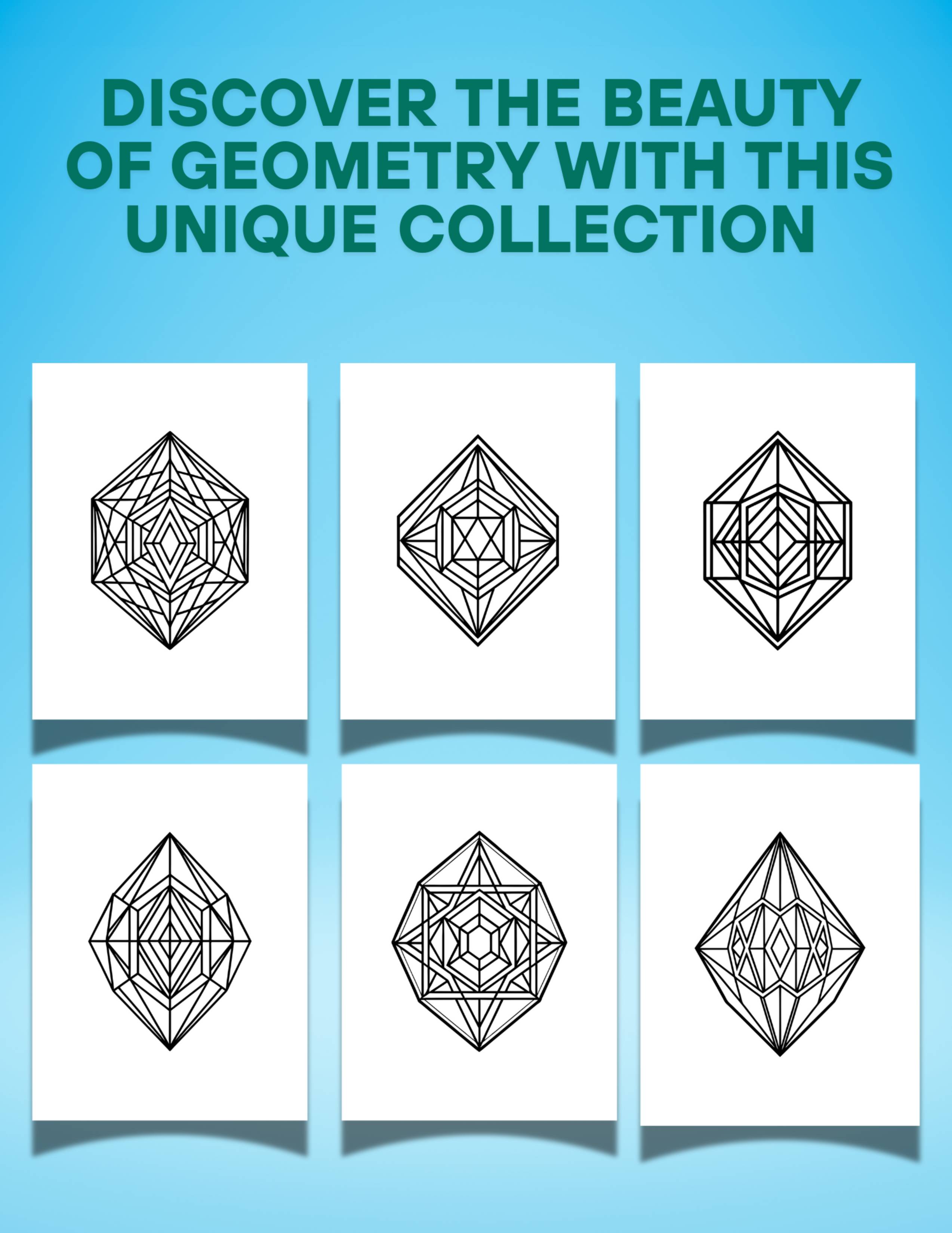 Mandala Geometric Shape Coloring Pages, Creative and Relaxing Patterns ...