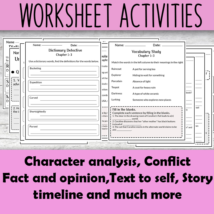 Coraline Novel Study | Teaching Resources