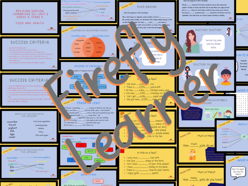 Cambridge - ESL - Grade 4/ Stage 5 - Unit 1 - Food & Health Lesson ...
