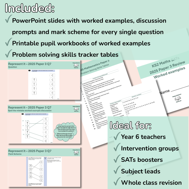 Year 6 KS2 SATs Maths Reasoning Paper 3 - 2025 Worked Examples ...