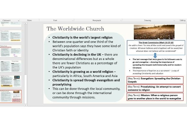 Living the Christian Life Revision | Teaching Resources