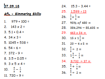 Year 6 Arithmetic Revision | Teaching Resources