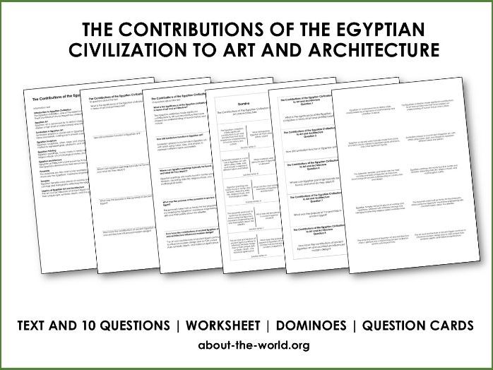 The Contributions of the Egyptian Civilization to Art and Architecture ...