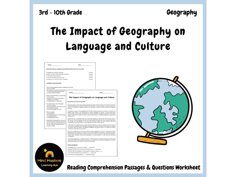 The Impact of Geography on Language and Culture Reading Comprehension ...
