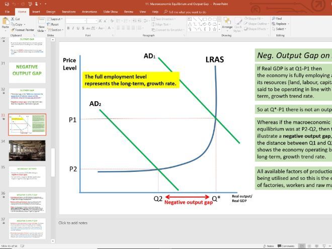 13. Output Gap and AD/AS (Slides, Activities and Notes) - Edexcel A ...