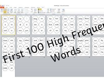 Seashell First 100 High Frequency Words | Teaching Resources