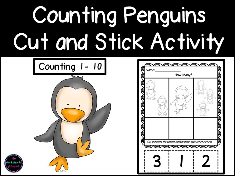 Maths Counting And Ordering Numbers To 10 Differentiated Cut And Stick