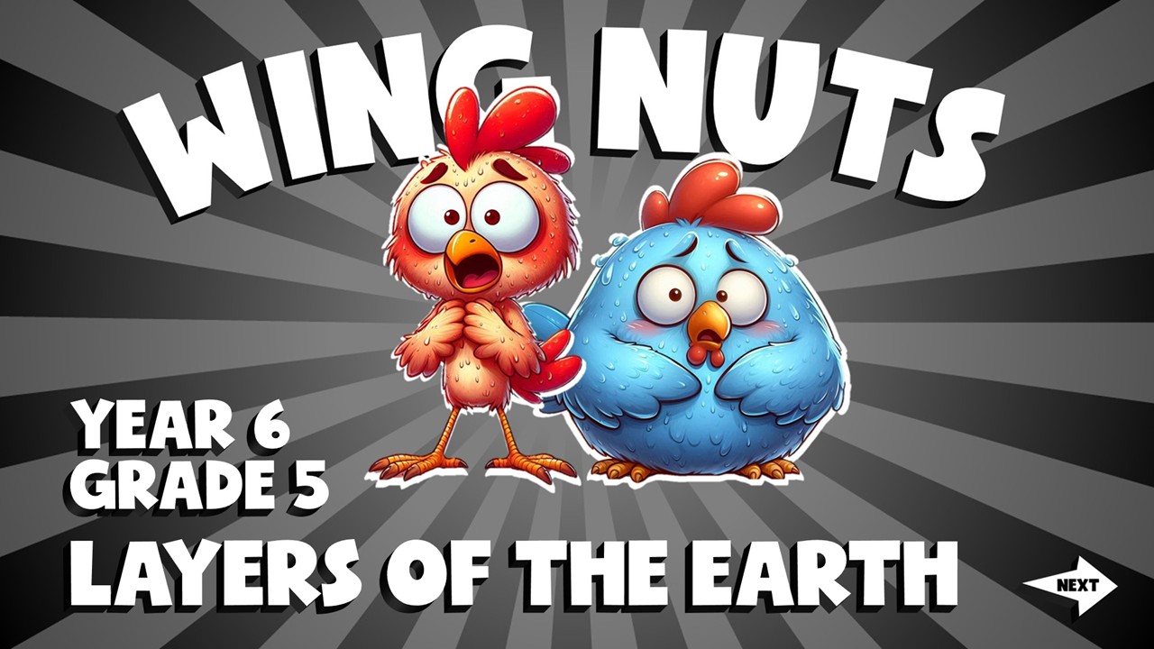 Layers of the Earth WING NUTS Science Game | No-Prep Year 6 Review Activity | Teaching Resources