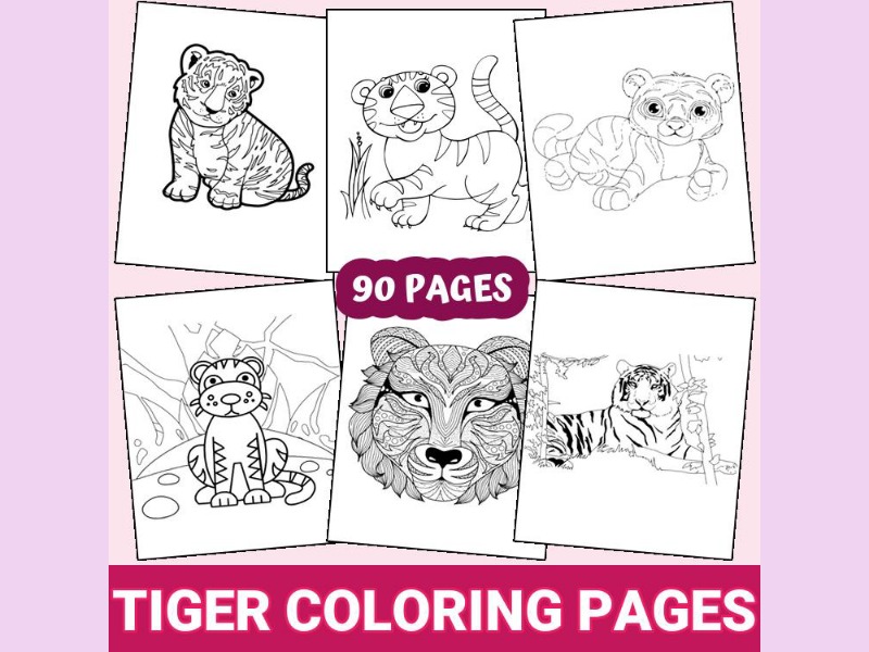 Stunning Printable Tiger Coloring Pages for Creative Kids | Teaching ...