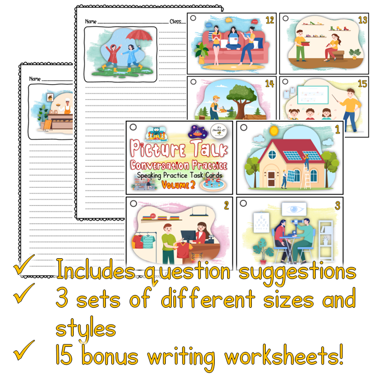 Conversation Practice Task Cards | Speaking Practice Vol. 2 | Teaching ...