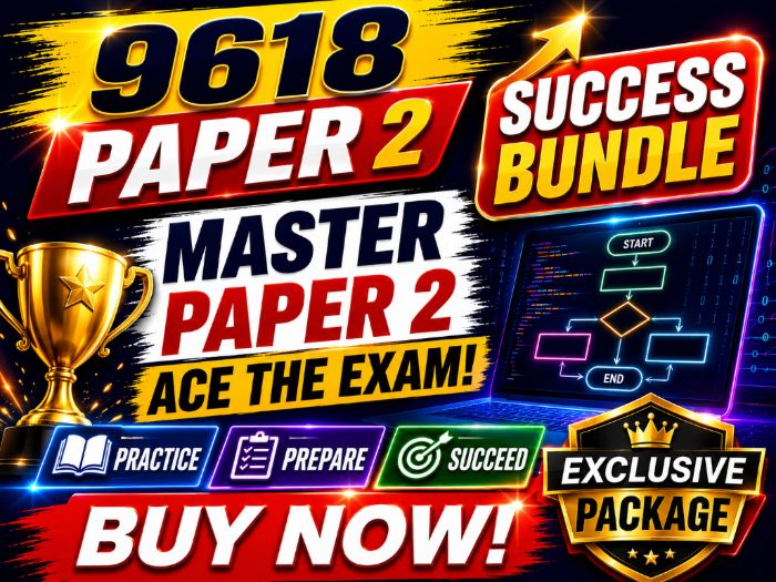 Cambridge A Level 9618 Paper 2 Success Bundle | Revision, Tests & Mock ...