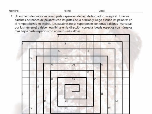 Ability Modals Word Spiral Spanish Worksheet | Teaching Resources