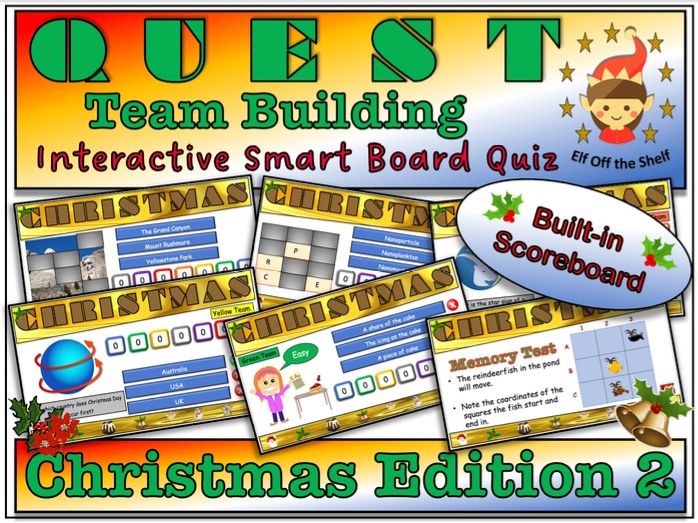 Christmas Team Building Quiz 2 Interactive and Animated for Smart ...