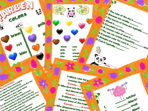 German Learning - Colors ( Farben ) | Teaching Resources