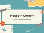Macbeth Context | Teaching Resources