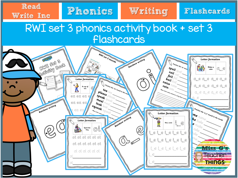 Reception / Year 1 / Year 2 / Year 3 - RWI set 3 phonics activity book ...