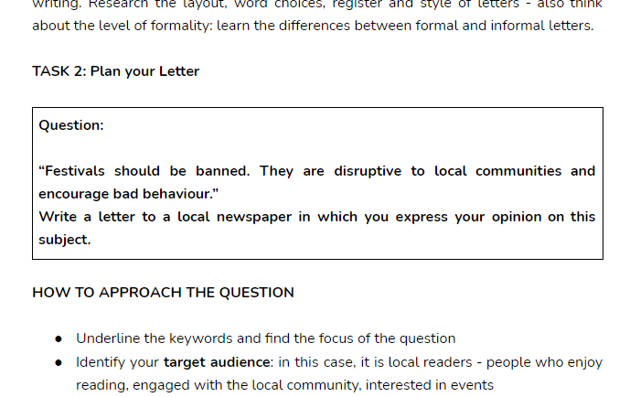 AQA GCSE Language Paper 2, Section B: Letter Writing Task + Full Mark ...