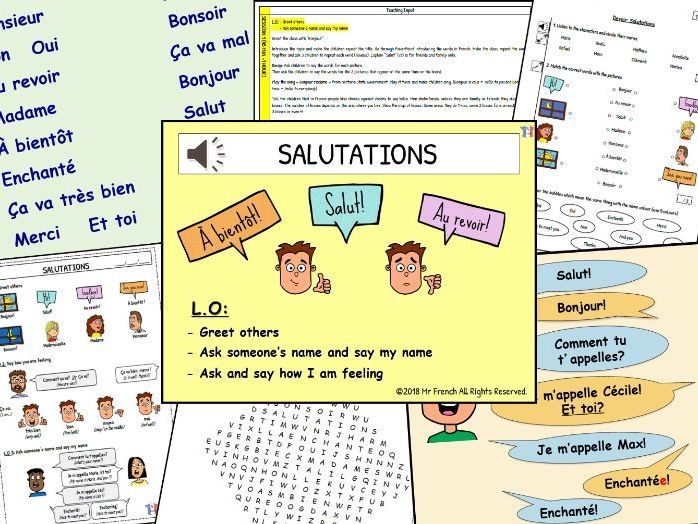 Salutations Et Nom French Greetings And Name 3 Lessons Y3 Y4 Y5 Y6 Salutations Et Nom French Greetings And Name 3 Lessons Y3 Y4 Y5 Y6