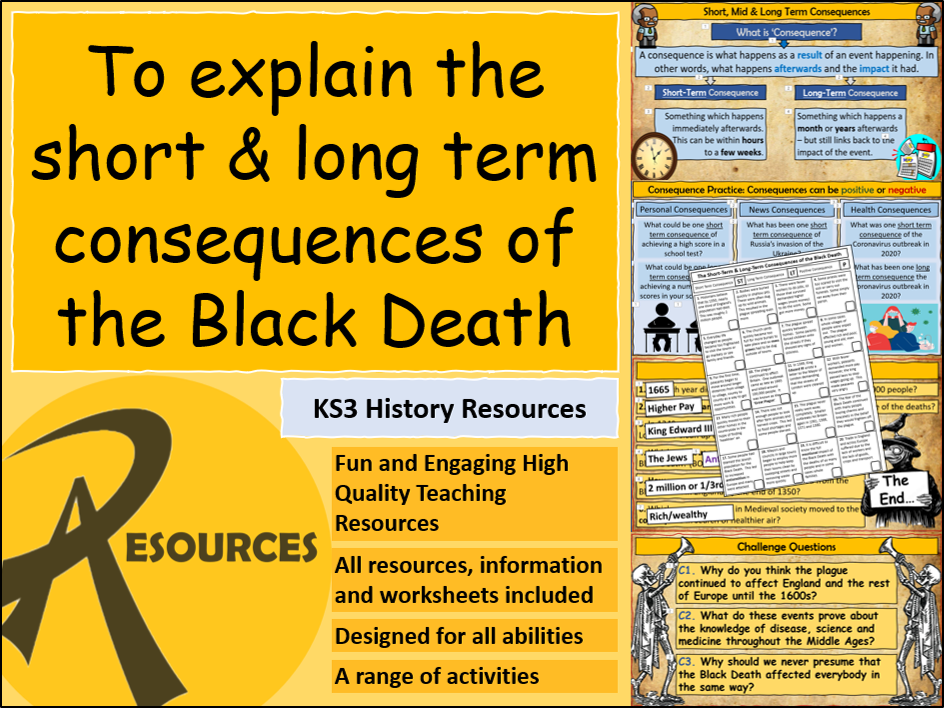 KS3 History: The Black Death - Short & Long Term Consequences ...