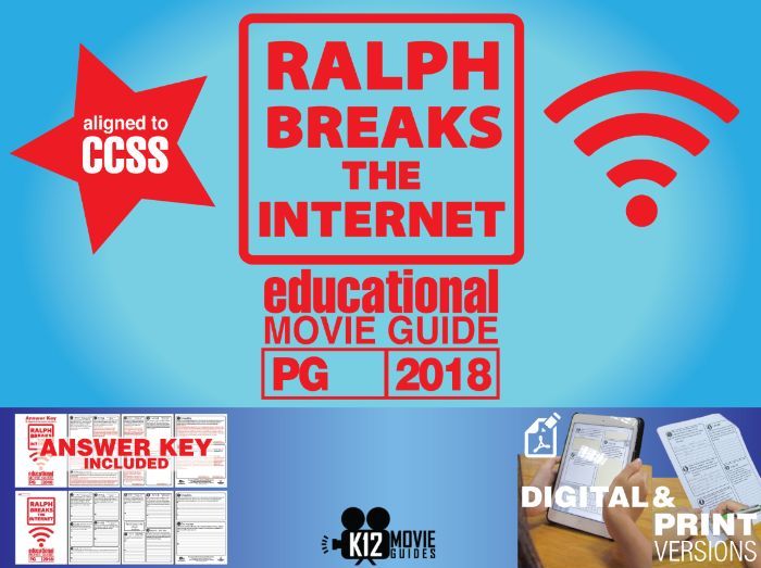 Ralph Breaks the Internet Movie Guide | Questions | Worksheet (PG ...