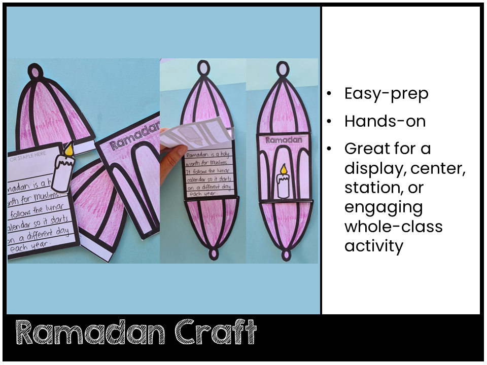 Ramadan Writing Craft Art Project Lanterns Activity | Teaching Resources