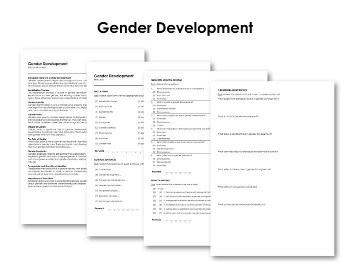 Gender Development | Teaching Resources
