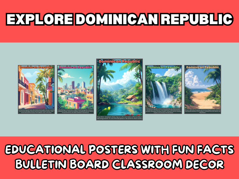 Explore Dominican Republic – Educational Posters with Fun Facts ...