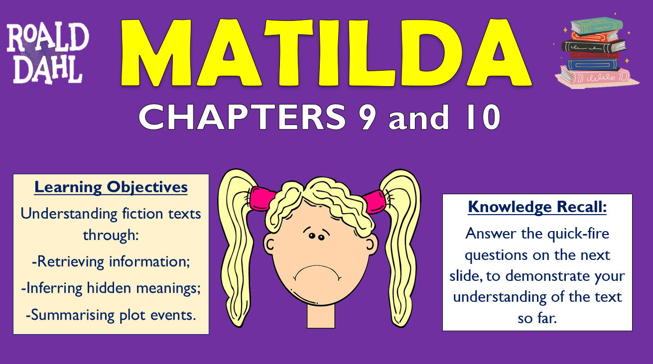 Matilda - Chapters 9 and 10 - Double Lesson! | Teaching Resources