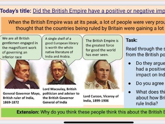 Did the British Empire have a positive or negative impact on India ...