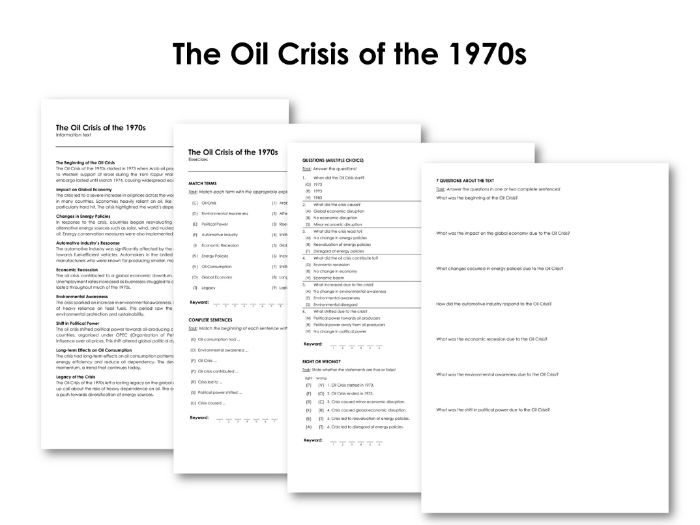 The Oil Crisis of the 1970s | Teaching Resources