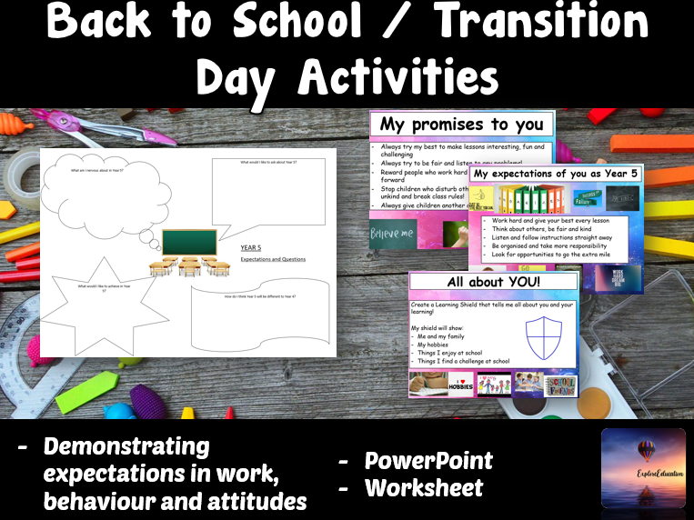 KS2 Transition Day First Week Back 14 Activities Teaching Resources KS2 Transition Day First Week Back 14 Activities Teaching Resources