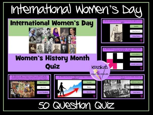 International Women's Day Quiz | Teaching Resources