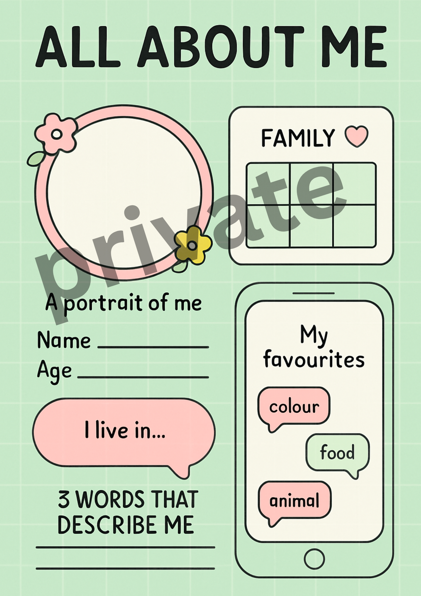 All About Me Worksheet – Fun Back to School Icebreaker for Kids (2025 ...