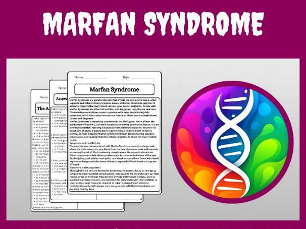 Marfan Syndrome - Syndromes Reading Comprehension Passages & Questions ...