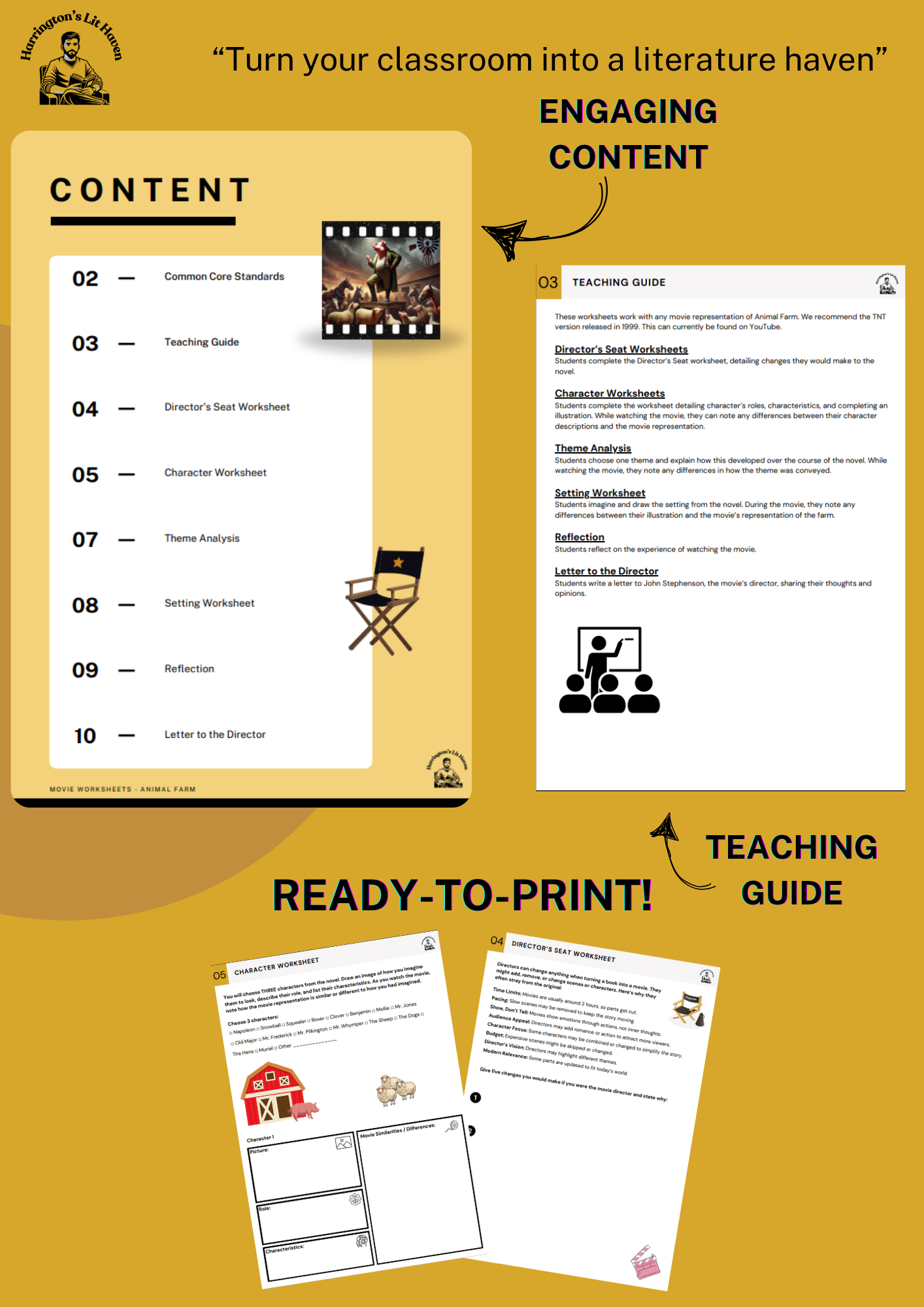 Animal Farm Movie Worksheets | Teaching Resources