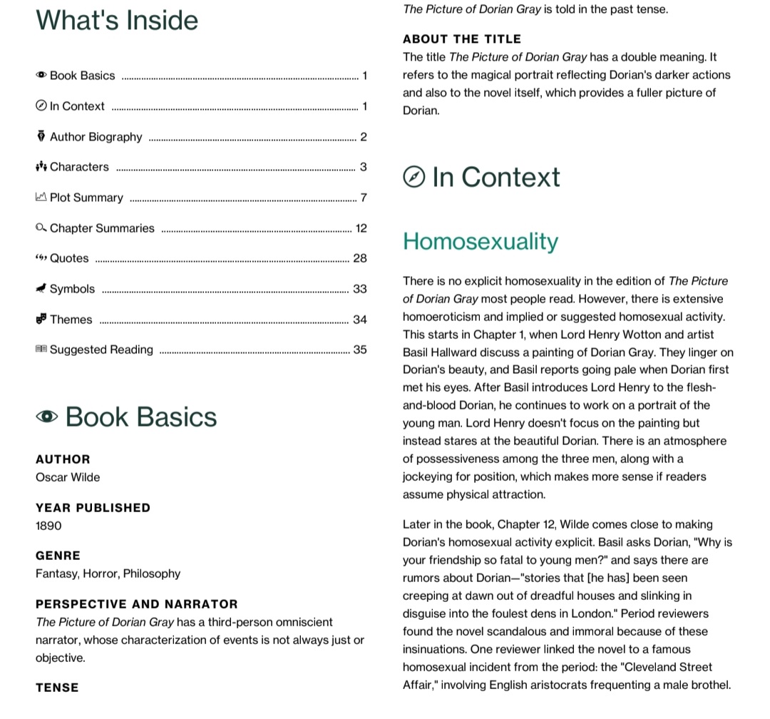 The Picture of Dorian Gray Study Guide | Teaching Resources