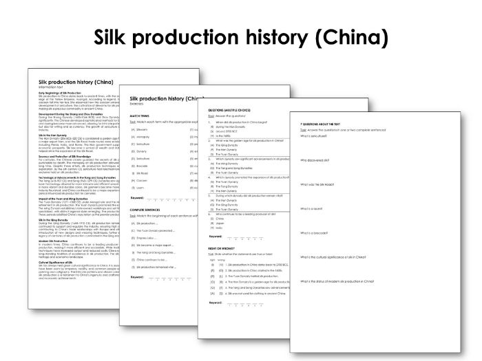 Silk production history (China) | Teaching Resources