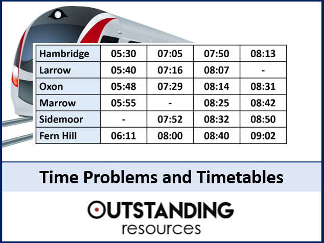 Time Problems And Timetables Activity And Lesson Teaching Resources