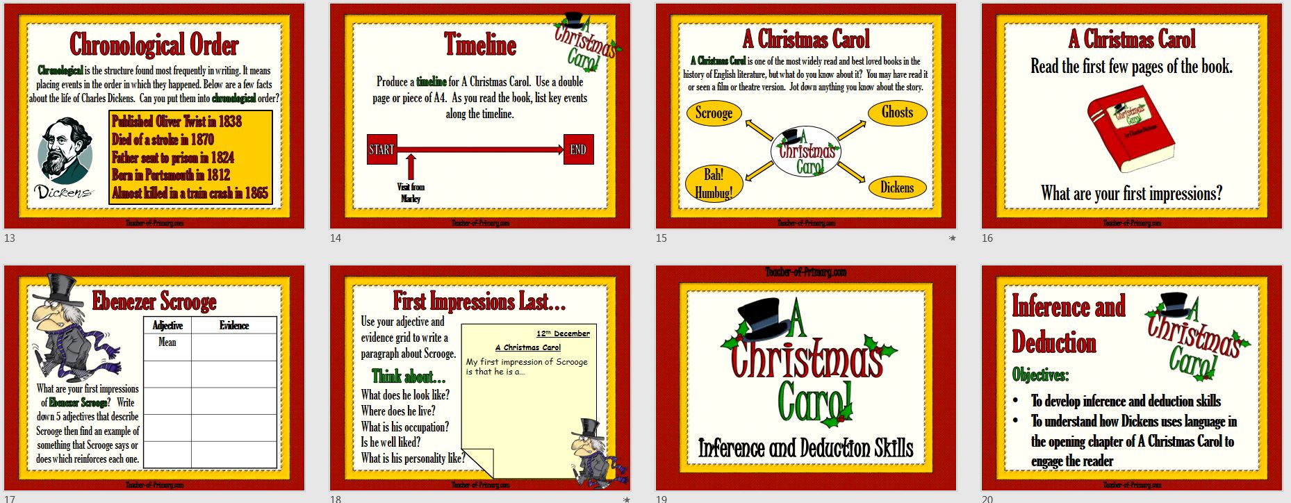 A Christmas Carol - Year 5/6 Unit of Work | Teaching Resources